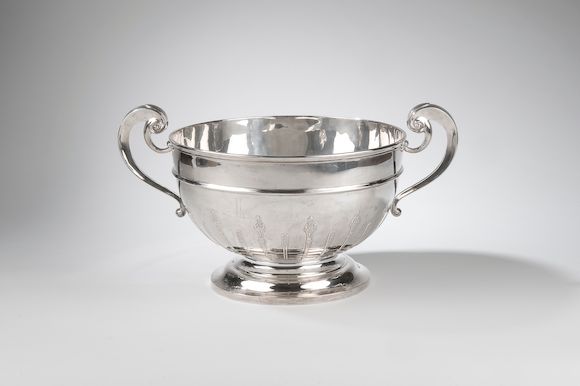 Bonhams : A late Victorian silver punchbowl George Howson, Sheffield 1896