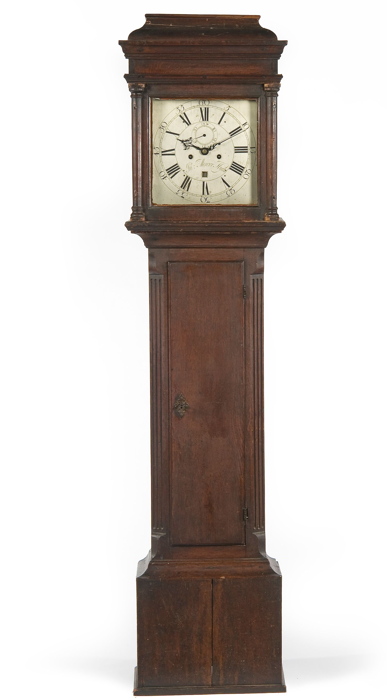 Bonhams : A mid 18th Century oak cottage longcase clock by John Mercer ...