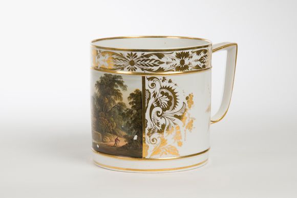 Bonhams : A large Derby tankard circa 1800