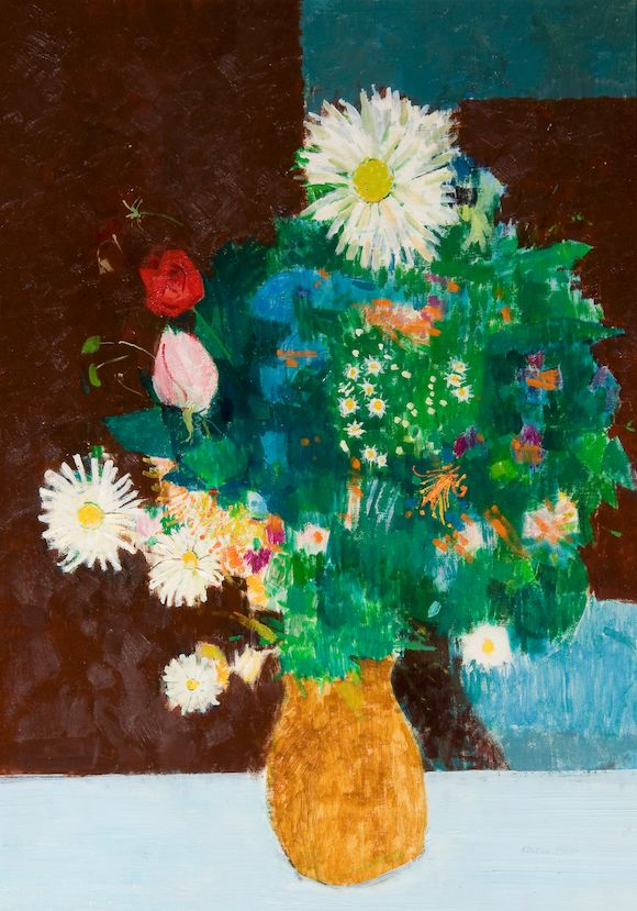Bonhams : Rowell Tyson (British, 1926-2009) Flowers in a vase
