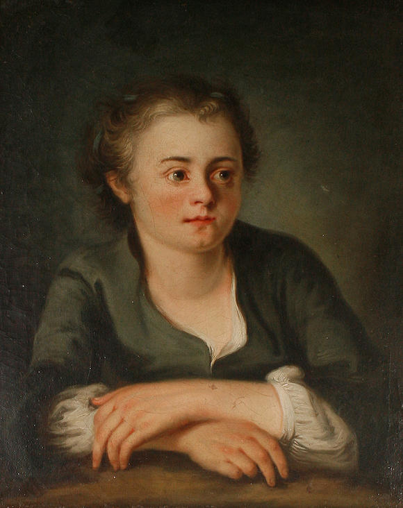 Bonhams French School 19th Century Portrait Of A Girl