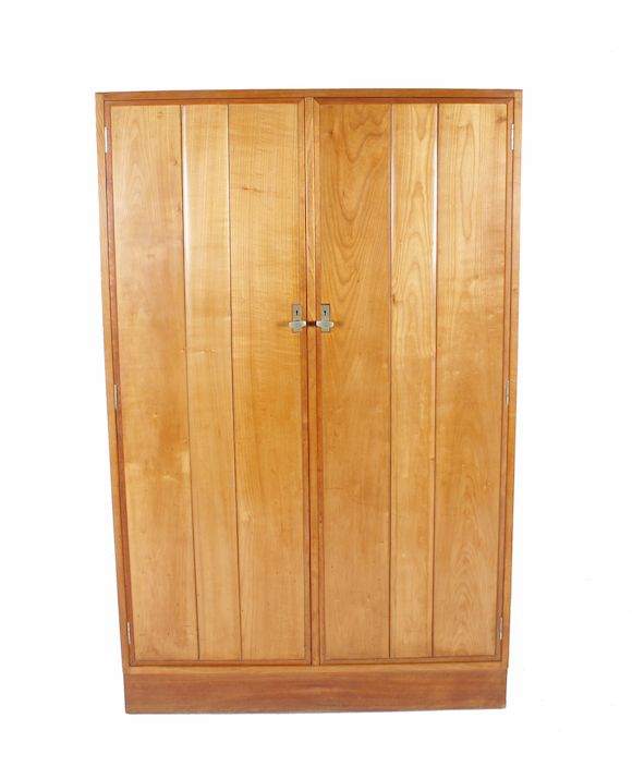 Bonhams : A Gordon Russell cherry and walnut double wardrobe, designed ...