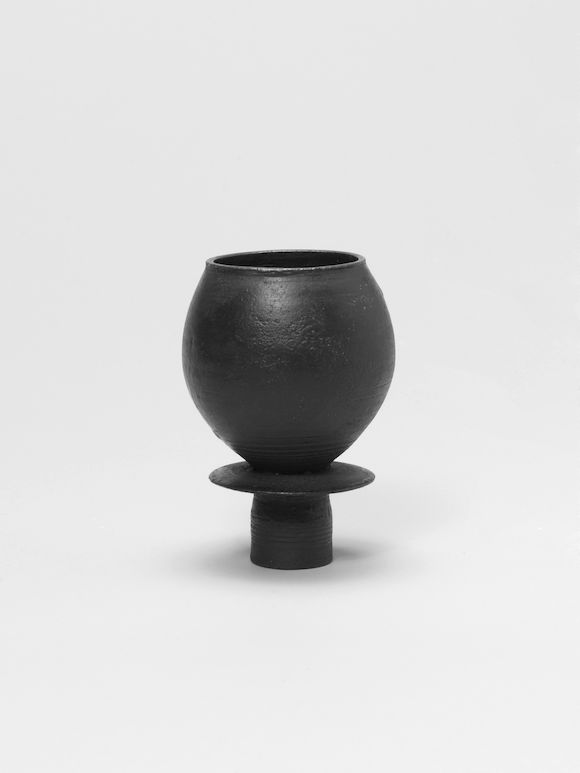 Bonhams : Hans Coper A Vase with Central Disc, circa 1968