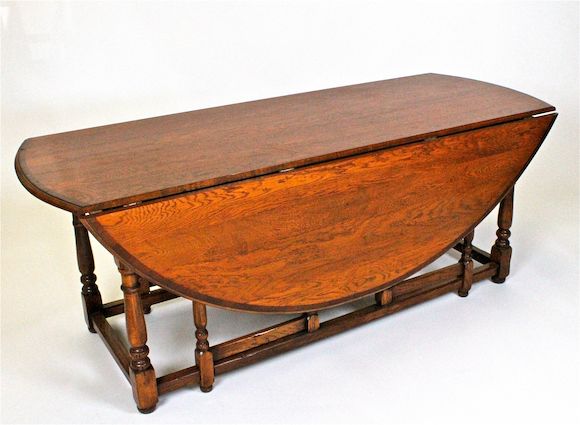 Bonhams : A good reproduction, early 18th century style, oval oak and ...