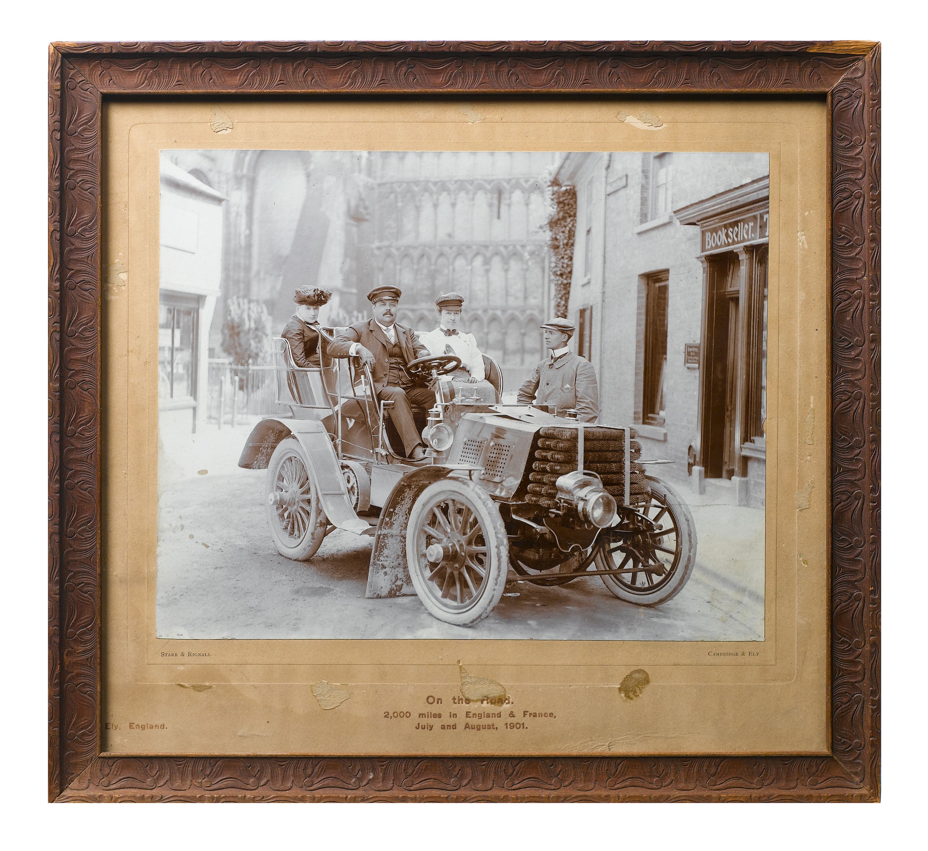 Bonhams Cars : 'On The Road', a period photograph of Charles Glidden in ...