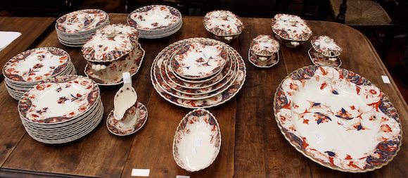 Bonhams : A late Victorian Copeland Japan pattern part dinner service.