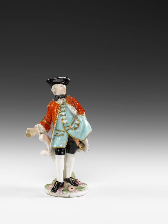 Bonhams : A rare Chelsea figure of The Marquis, circa 1755