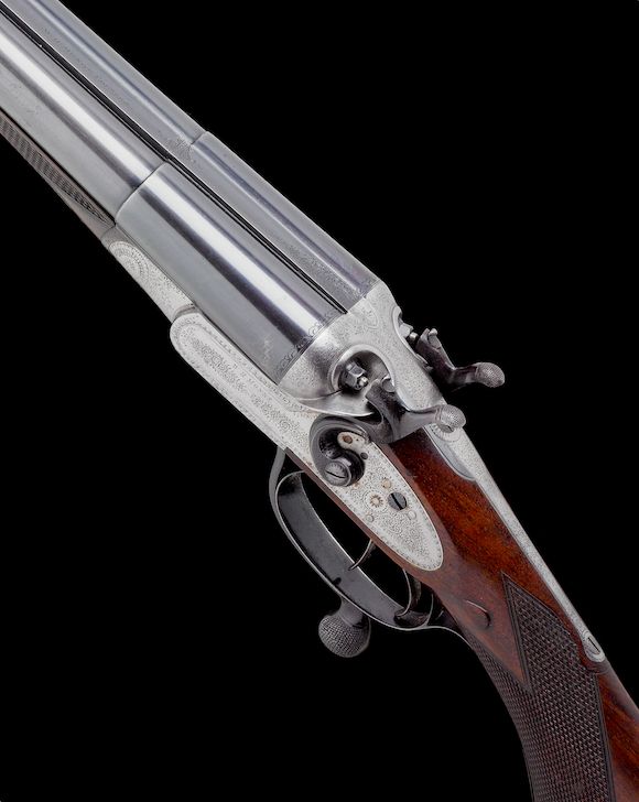Bonhams : A 12-bore sidelock hammer gun by W.H. Monks, no. 8812/6819