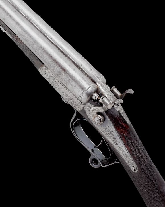 Bonhams : A 12-bore hammer gun by Purdey, no. 5541 In its oak case ...