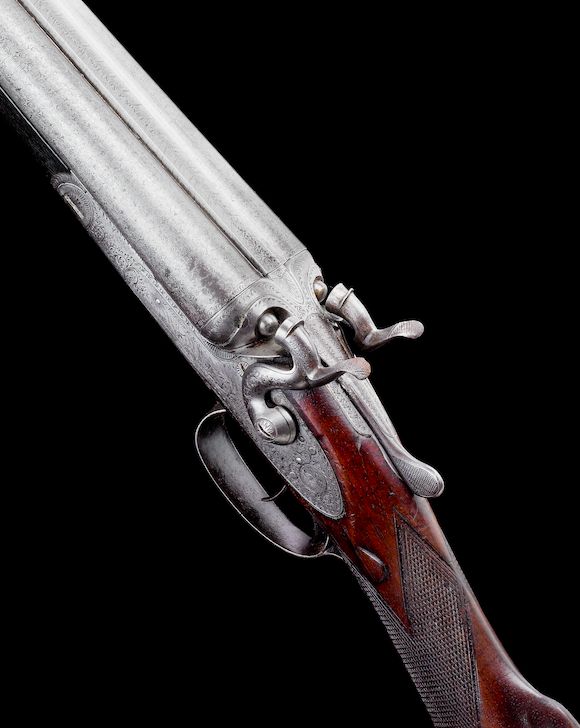 Bonhams : A 12-bore (2¾in) sidelock hammer gun by J. Gibson & Son ...