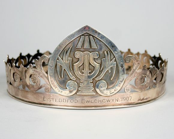 Bonhams : Of Welsh Interest; An Edwardian Eisteddfod Crown, "Eisteddfod ...