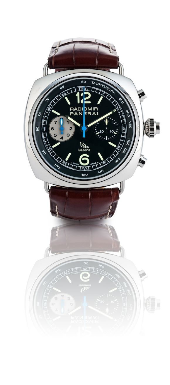 Bonhams : Officine Panerai. A fine and rare stainless steel automatic ...