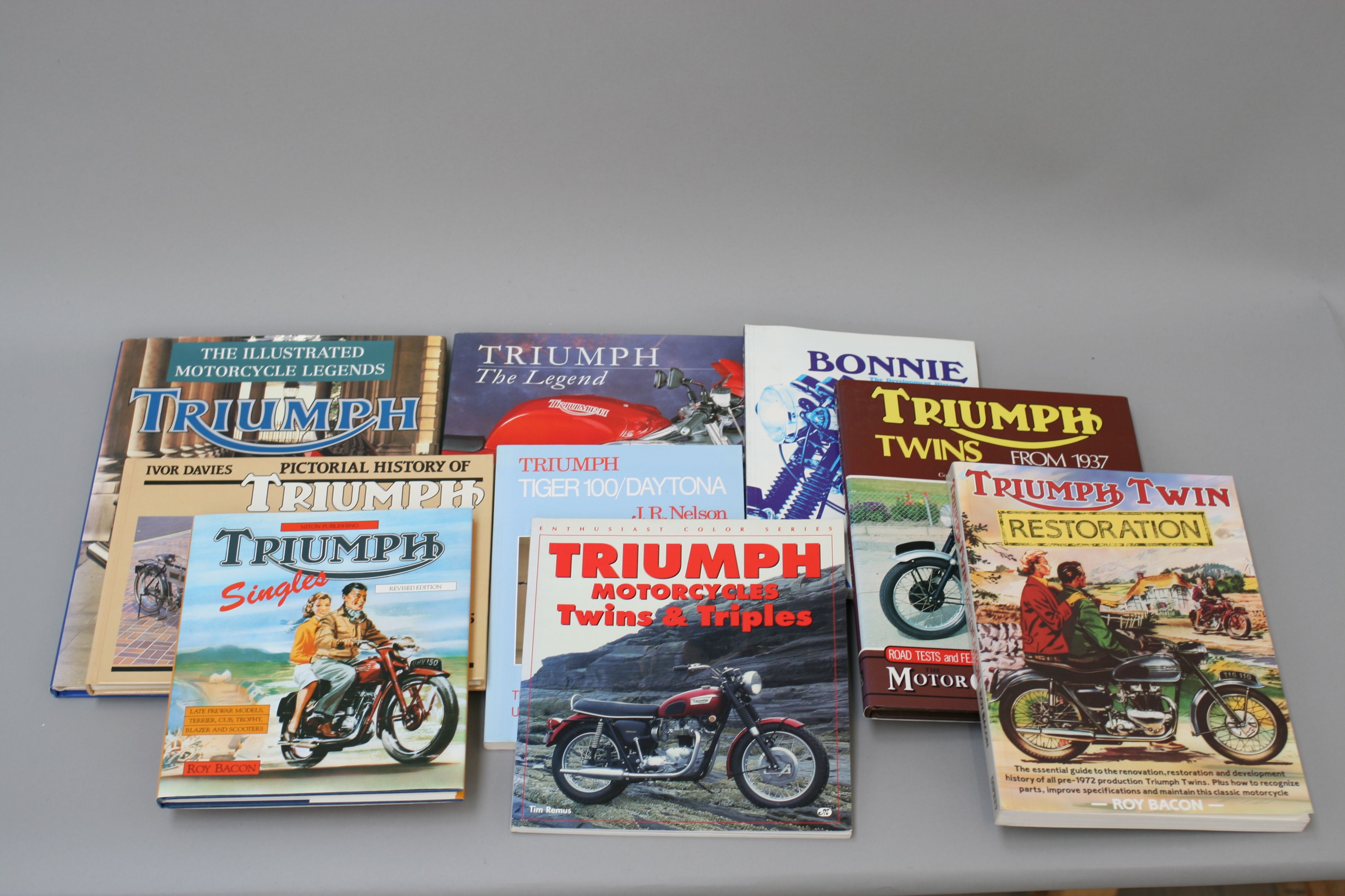 Bonhams Cars : A quantity of Triumph motorcycle books,