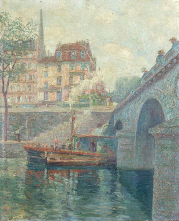 Bonhams : Follower of Rudolf Quittner (Austrian, 1872-1910) Le Pont