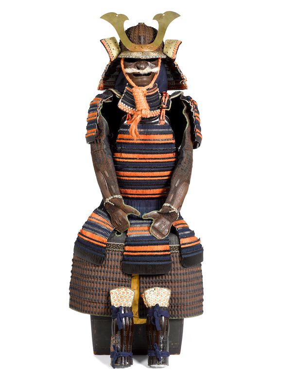 Bonhams : A ni-mai kebiki-odoshi tachi do tosei gusoku Mid-late Edo ...