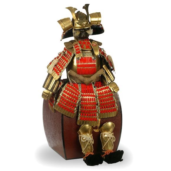 Bonhams : A Japanese 'Boy's Day' miniature Samurai Suit of Armour