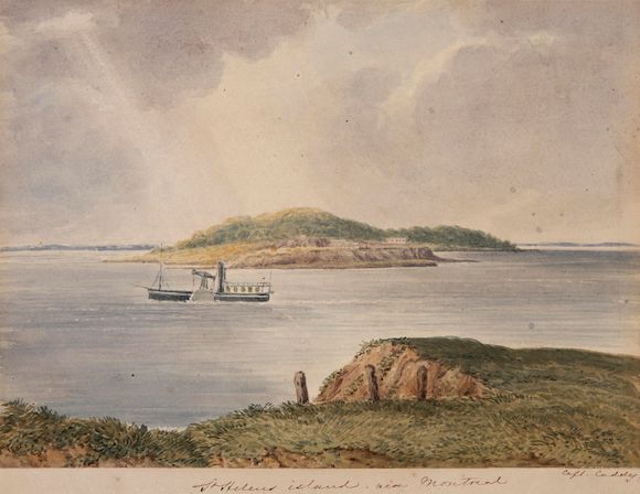 Bonhams : John Herbert Caddy (Canadian, 1801-1883) St.Helens Island ...