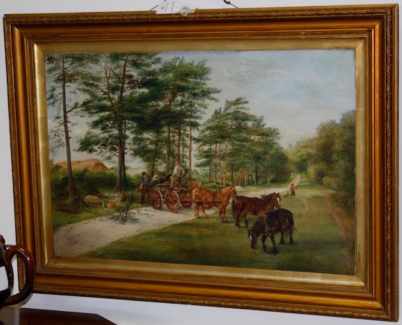 Bonhams : Edwin Frederick Holt (British, active 1864-1897) Logging