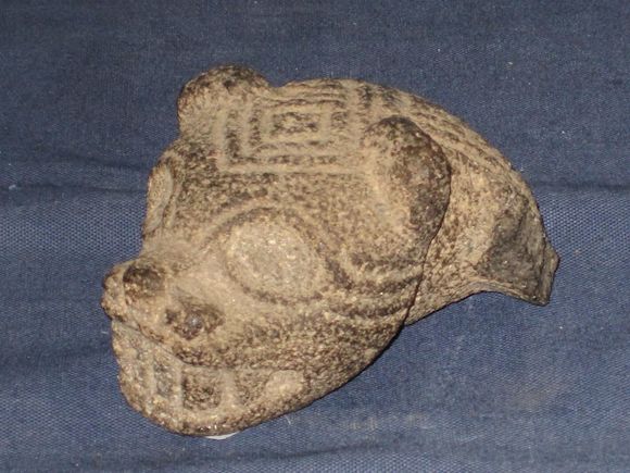 Bonhams : A Costa Rican stone fragment of a panther's head, Guanacaste ...