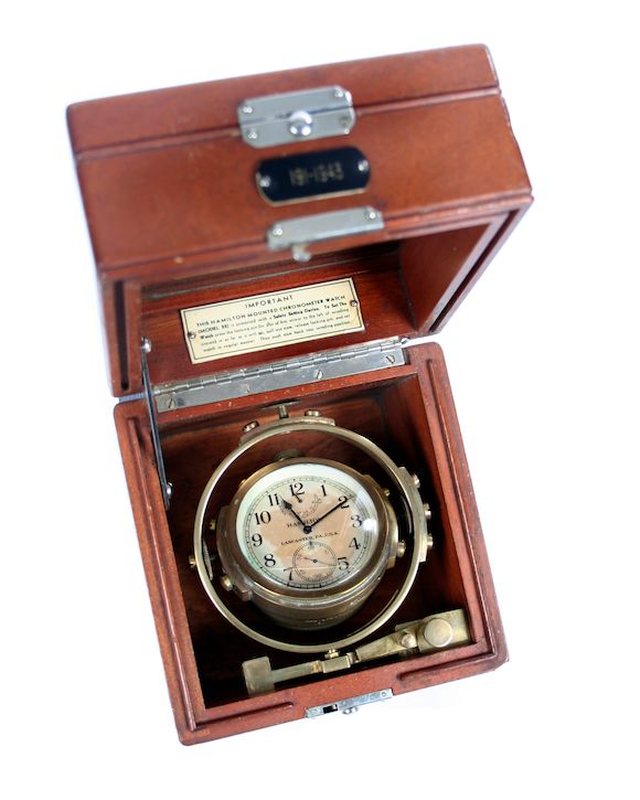 Bonhams : A Hamilton Watch Co. 'Model 22' chronometer deck watch