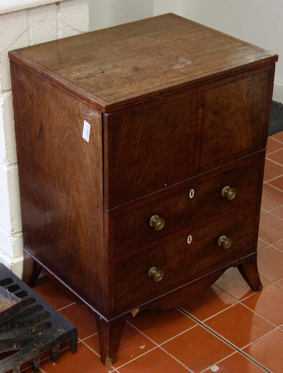 Bonhams : George III converted mahogany commode