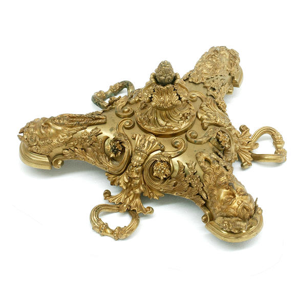 Bonhams A George Iv Ormolu Three Arm Argand Lamp