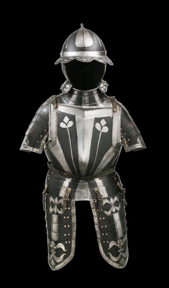 Bonhams : A Composite German Black And White Half-Armour