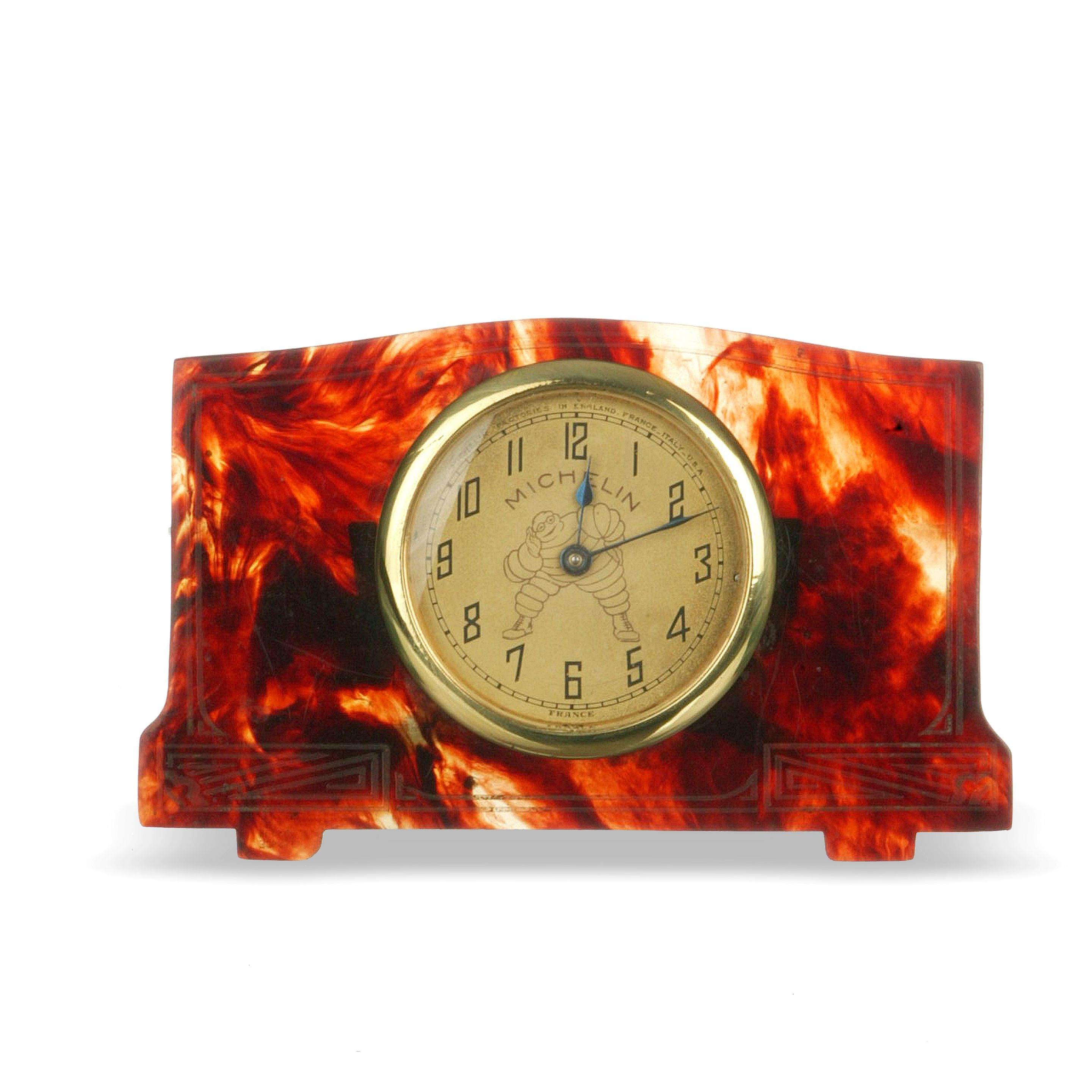 Bonhams Cars : A fine Michelin Tortoise Shell travel clock,