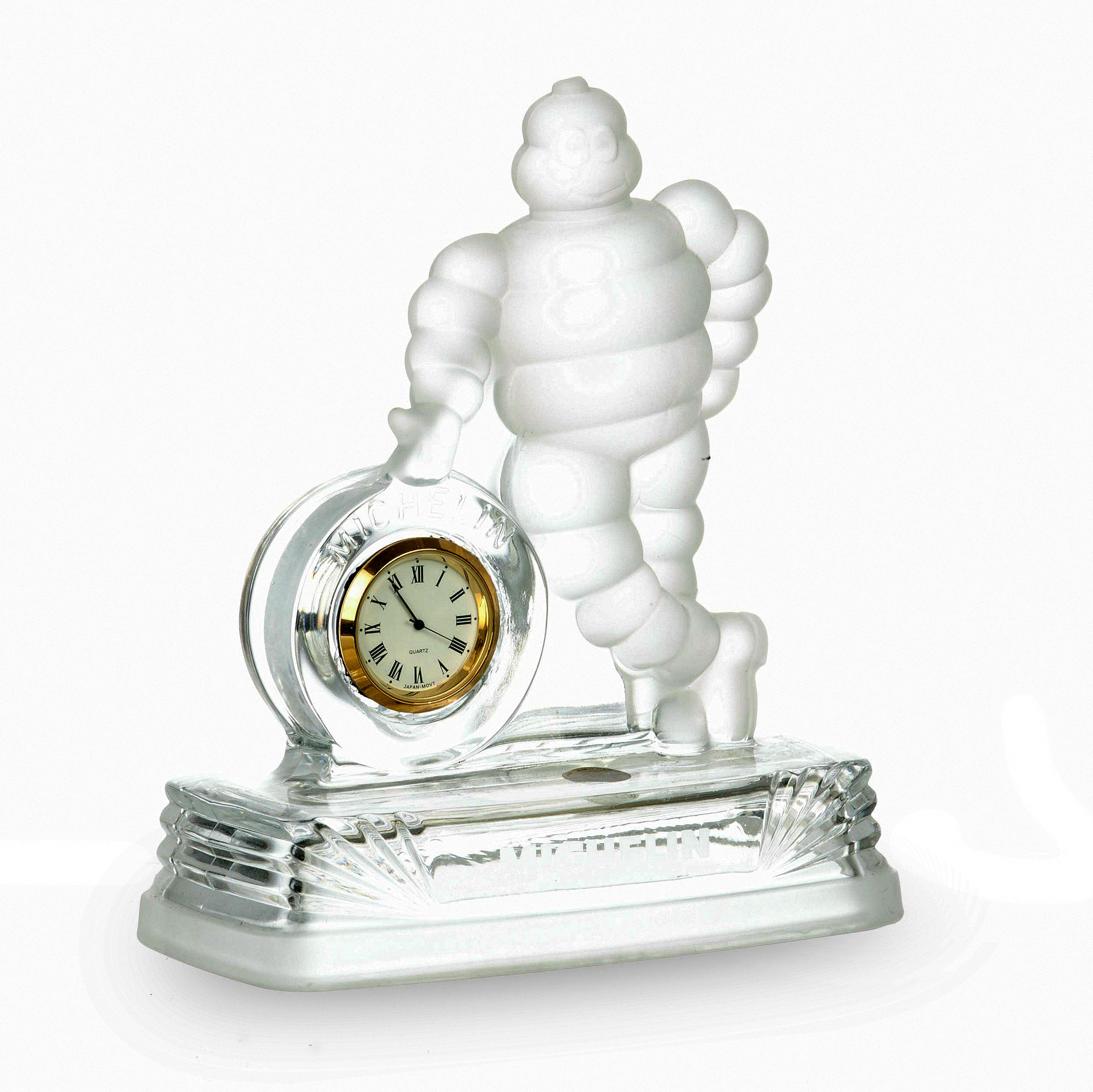 Bonhams Cars : A Michelin Crystal desk clock,