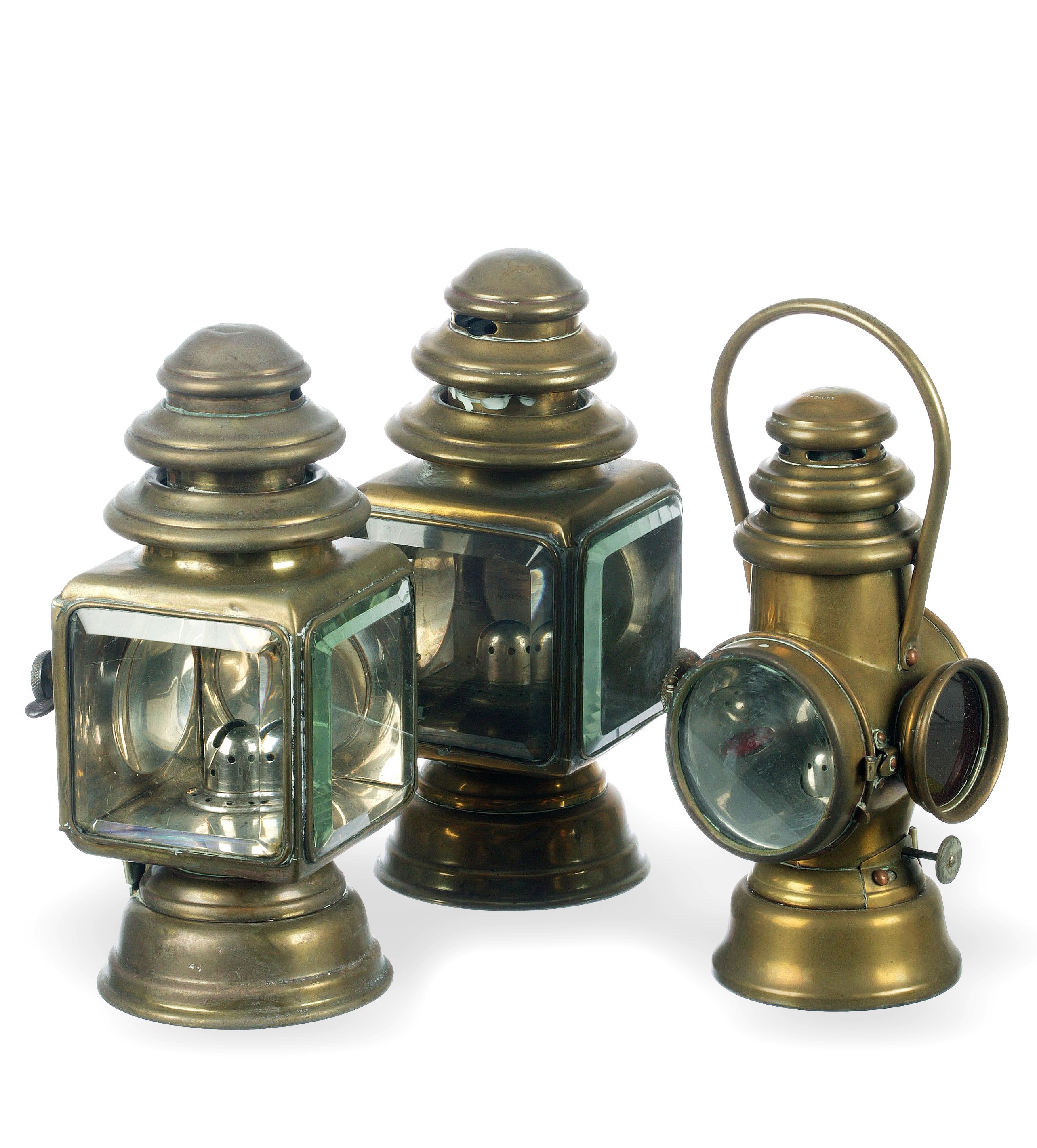 Bonhams Cars : A pair of brass carriage lamps