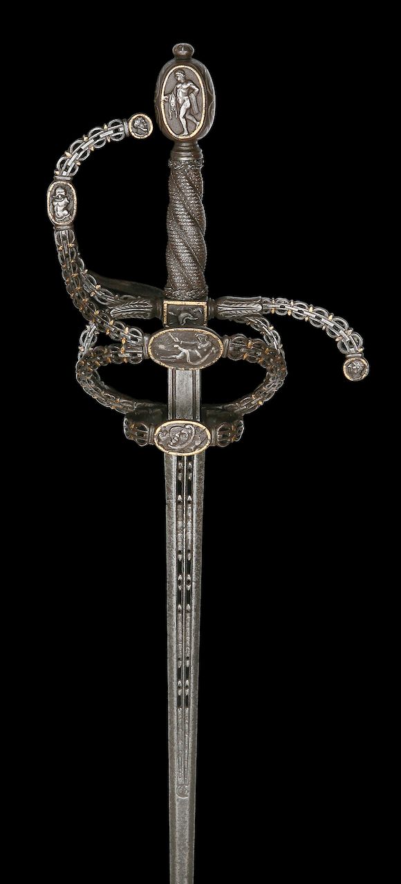 Bonhams : A Highly Decorated Swept-Hilt Rapier