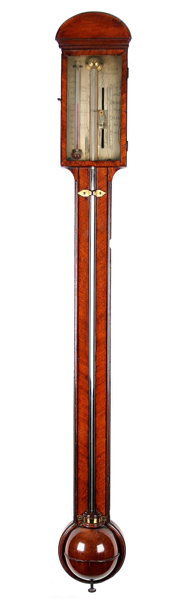 Bonhams : An early 19th Century mahogany stick barometer V. Zanetti ...