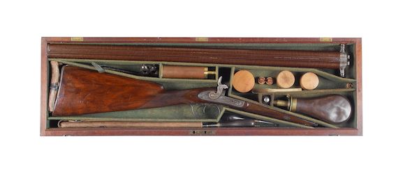 Bonhams : A Very Rare Cased 17-Bore D.B. Forsyth Patent Roller Primer ...