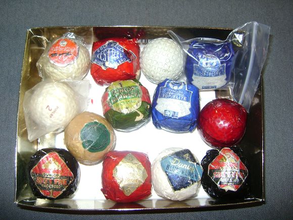 Bonhams : A Silver King (Black Dot) mesh patterned golf ball