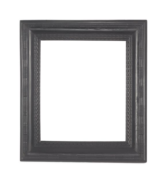 Bonhams : A Dutch 17th Century ebonised ripple moulding frame