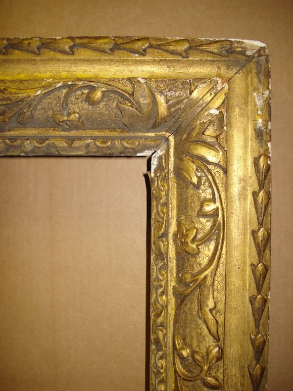 Bonhams : An English 17th Century carved and gilded Lely frame