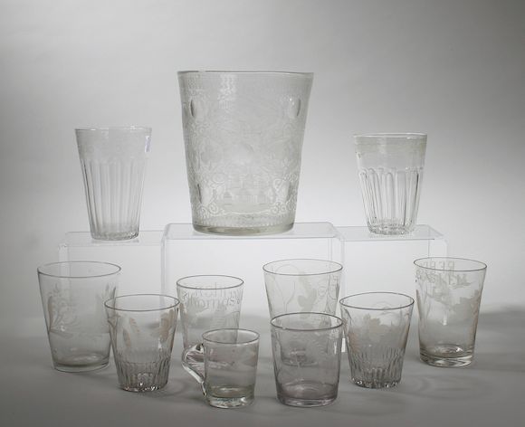 Bonhams : A Dutch glass vase 19th Century,