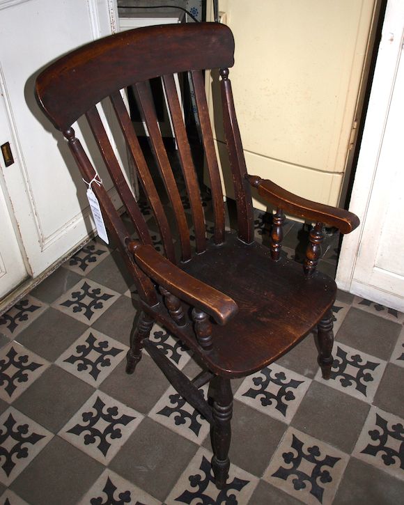 Bonhams : A Victorian lathe back Windsor high chair