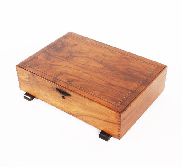 Bonhams : A figured walnut table box by Oliver Morel at The Edward ...
