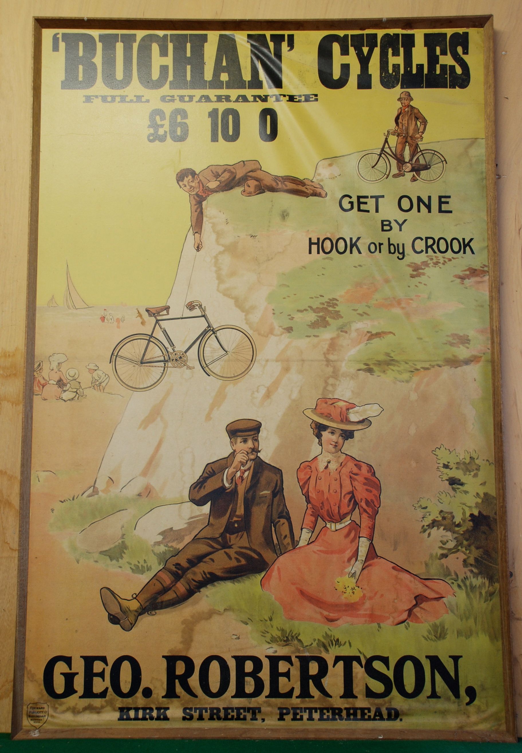 Bonhams Cars : A Buchan Cycles advertising poster, circa 1910,