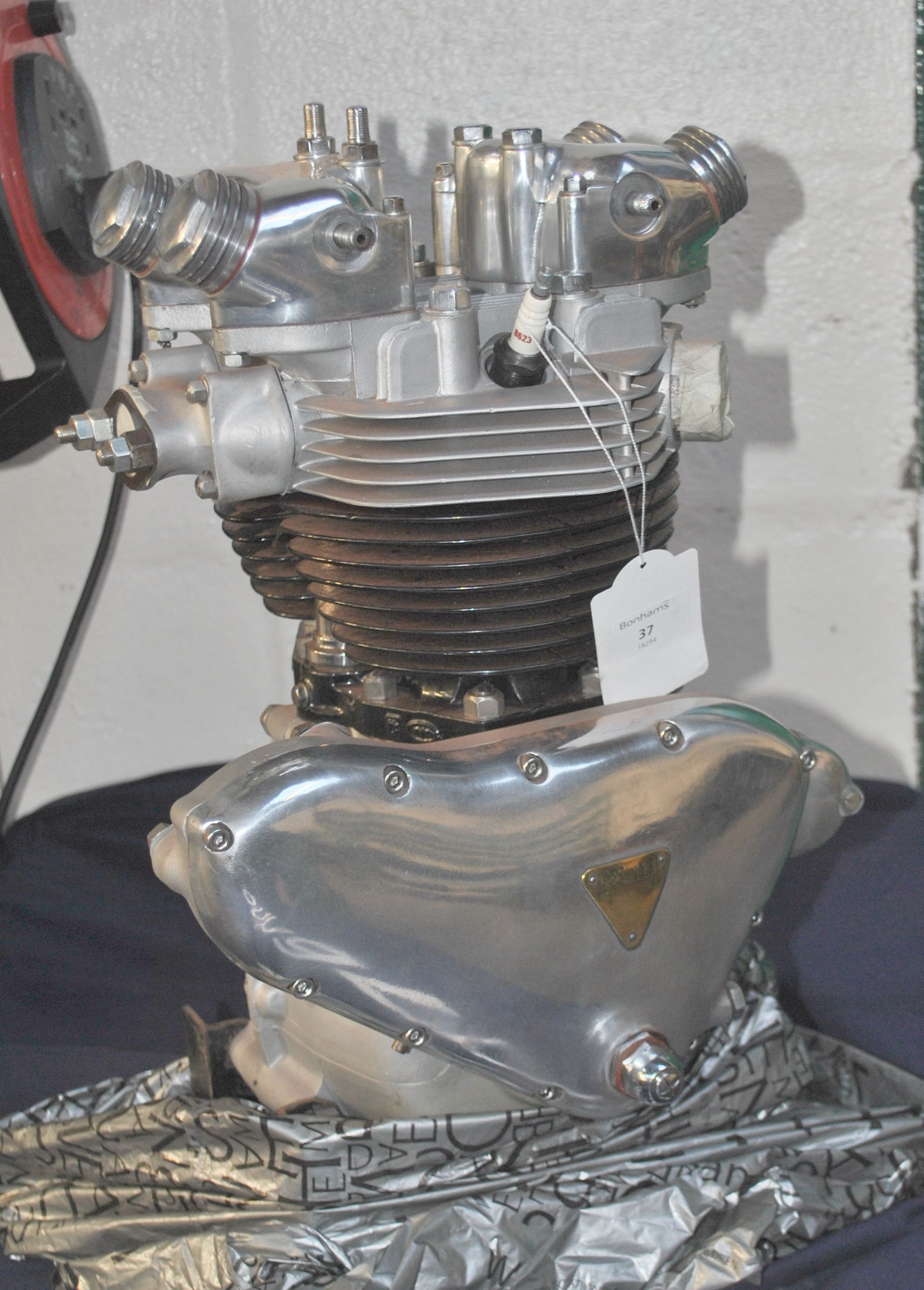 Bonhams Cars : A 1956 Triumph Tiger 110 engine with later 1963 head,