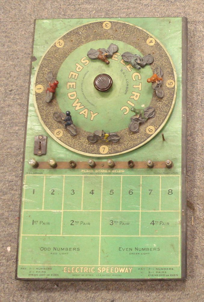 Bonhams Cars : An Electric Speedway game by BGL London, 1930s,