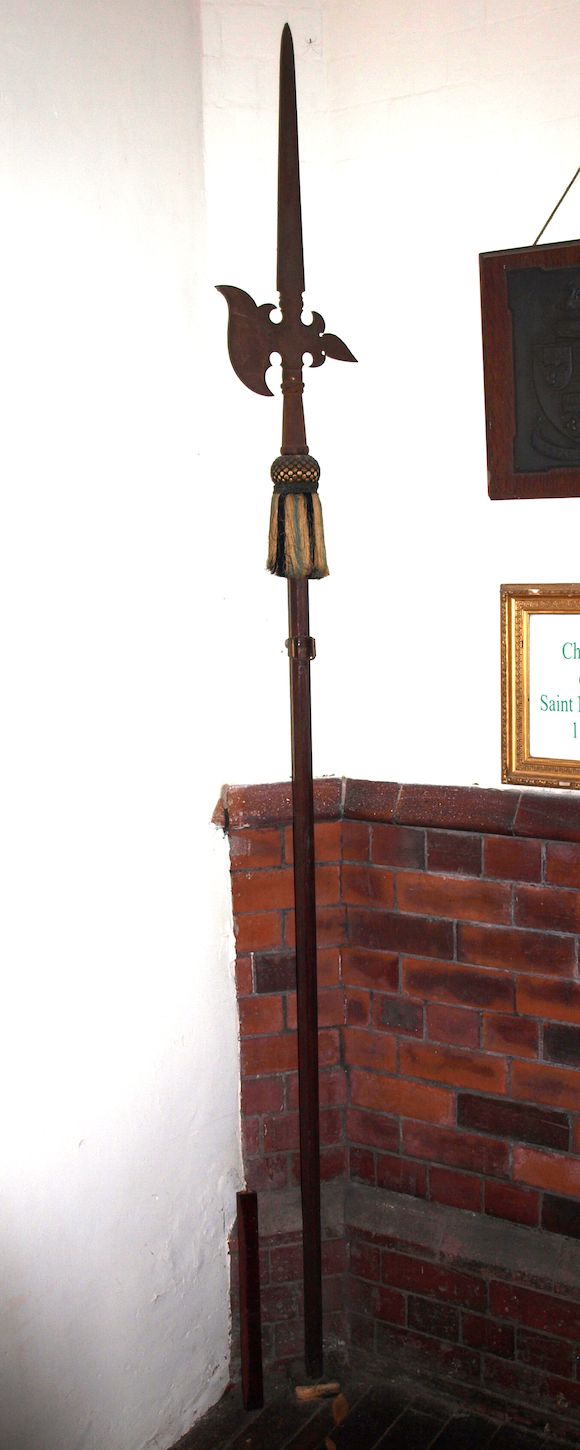 Bonhams : A pair of late medieval-style pike staffs