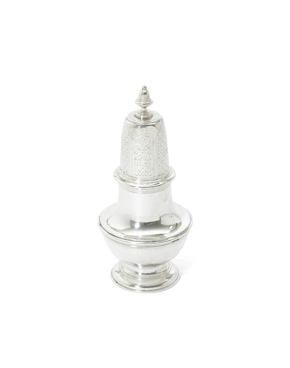 Bonhams : A George II silver mustard pot by Richard Gosling, London 1739,