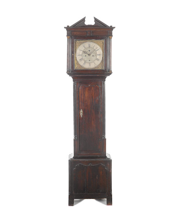 Bonhams A Mid 18th Century Oak Longcase Clock Watkin Owen Llanrwst