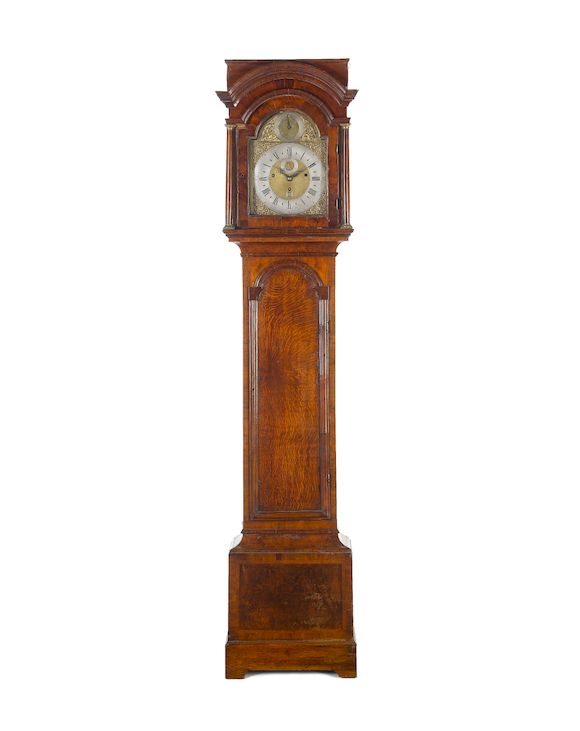 Bonhams : An 18th Century oak and walnut longcase clock By Jason Cox ...