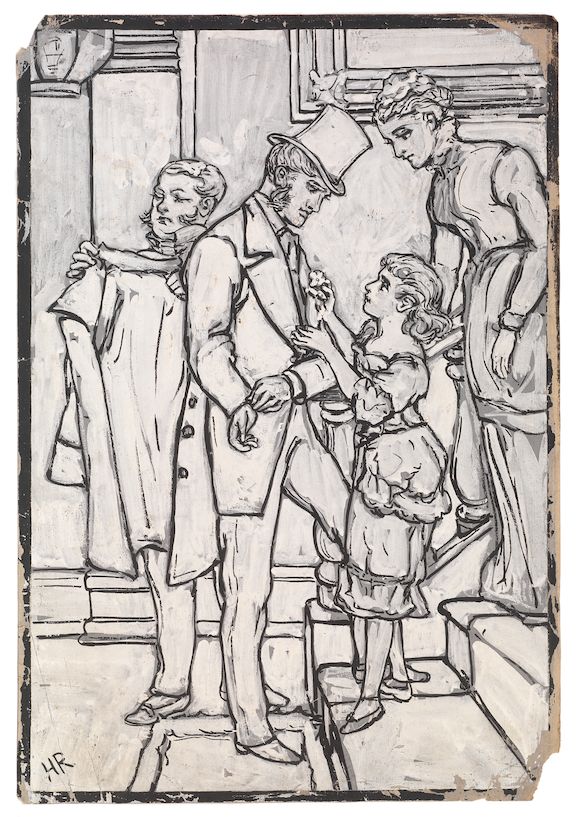 Bonhams : ORIGINAL ARTWORK A collection of sixteen original pen, ink ...