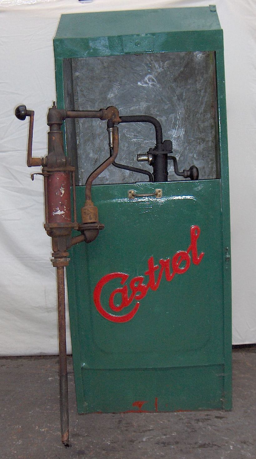 Bonhams Cars : A large Castrol oil forecourt dispenser,