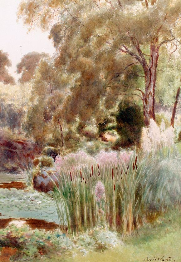 Bonhams : Cyril Ward (British, 1863-1935) A corner of the Upper Lake ...