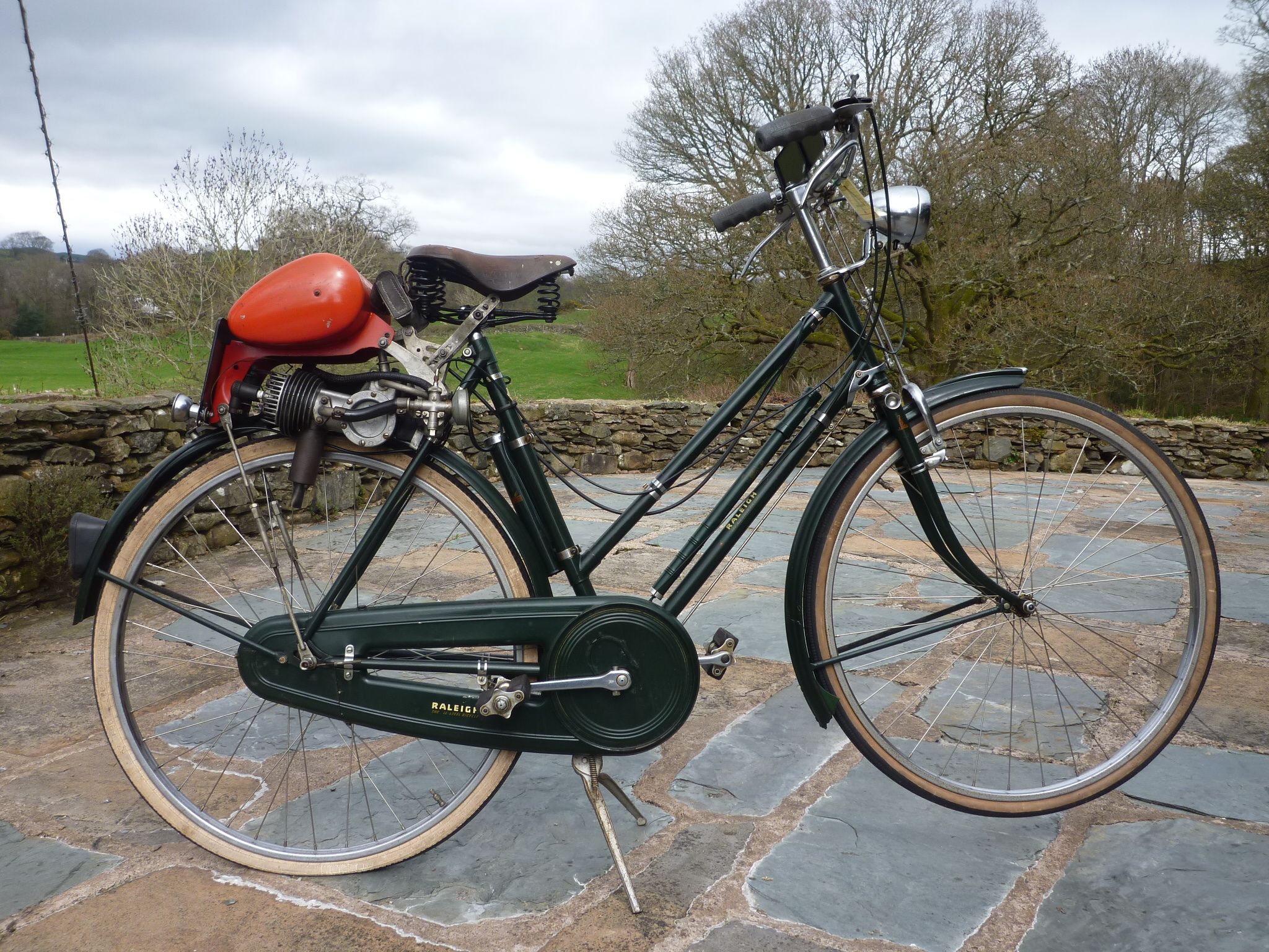 Bonhams Cars : c.1956 Teagle 50cc Cyclemotor & Lady's Raleigh Cycle ...